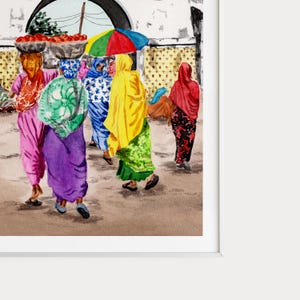 Ethiopia Print, Ethiopia Wall Art, Harar Cityscape, Ethiopia Art Print ...