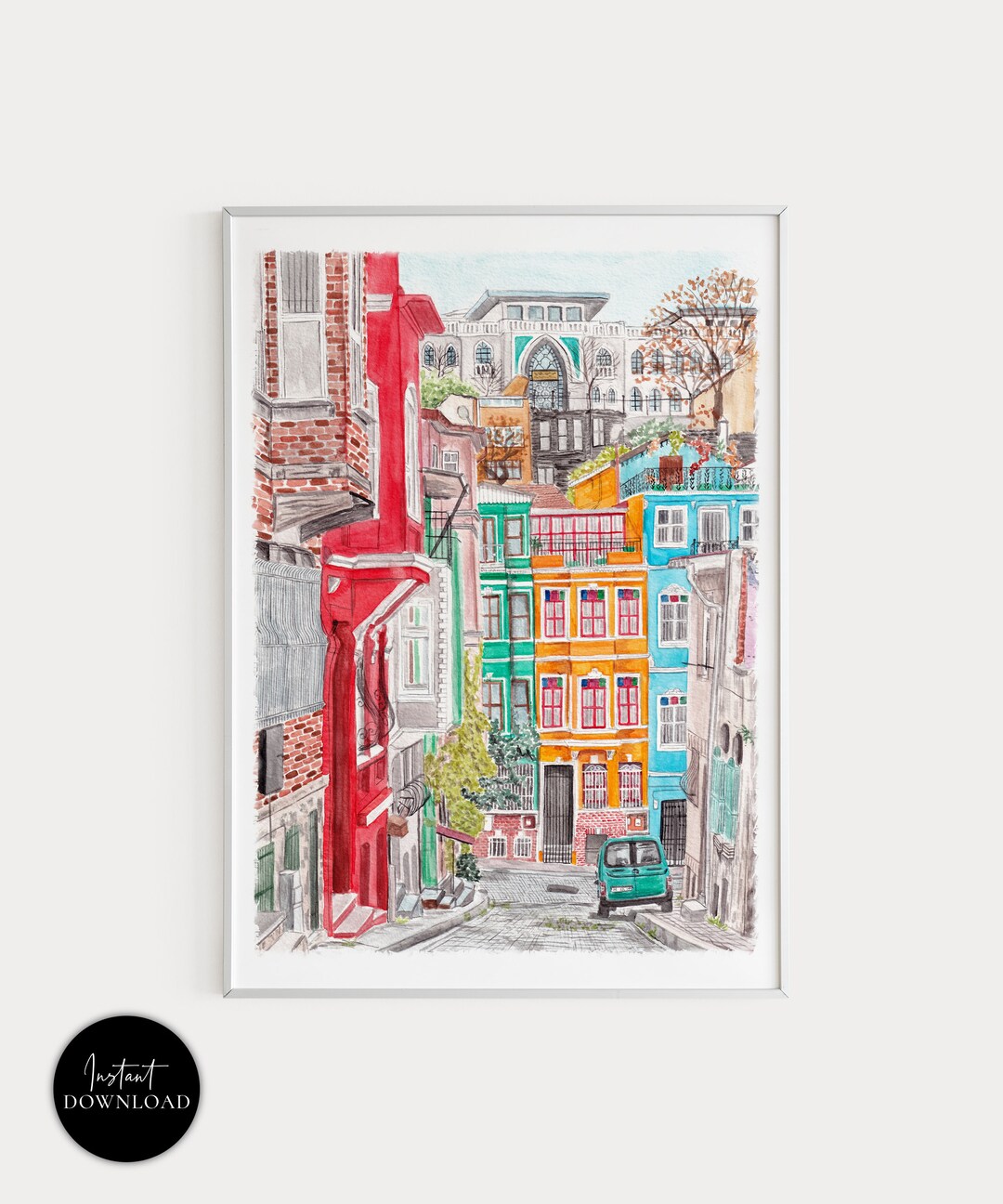 Istanbul Turkey, Turkey Art Print, Istanbul Print, Turkey, Turkey Art ...