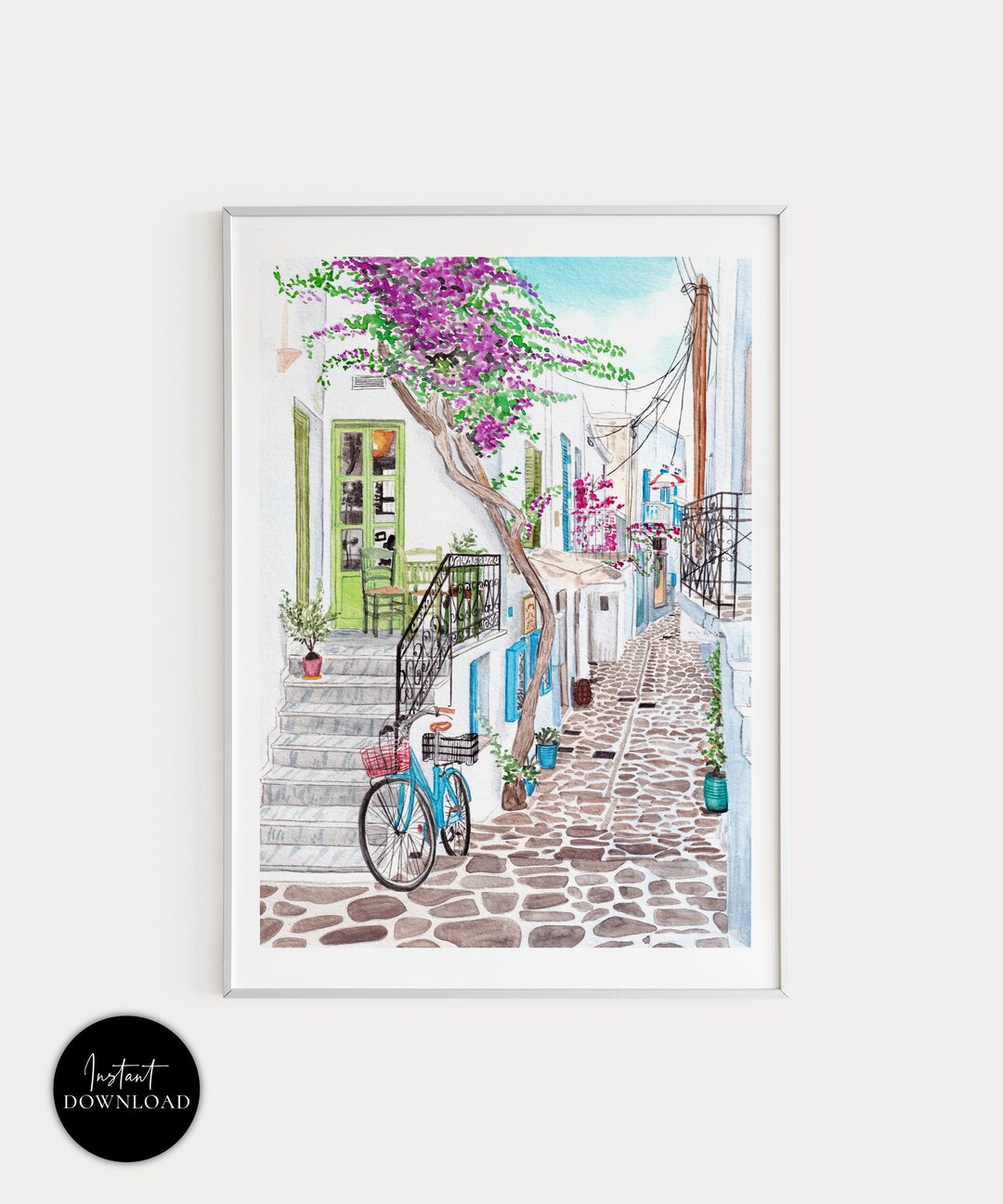 Greece Paros Greece Art Print Paros Print Greece Wall Art - Etsy