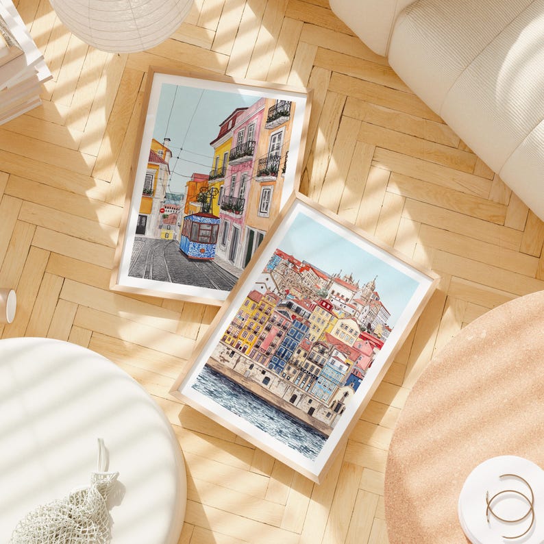 200+ Watercolor Wall Art Prints Bundle, European Landscapes ...