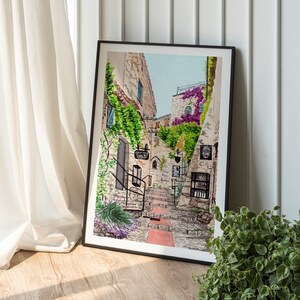 Eze Print, Cote D'azur Art, Watercolor Print, France Wall Art, Eze ...