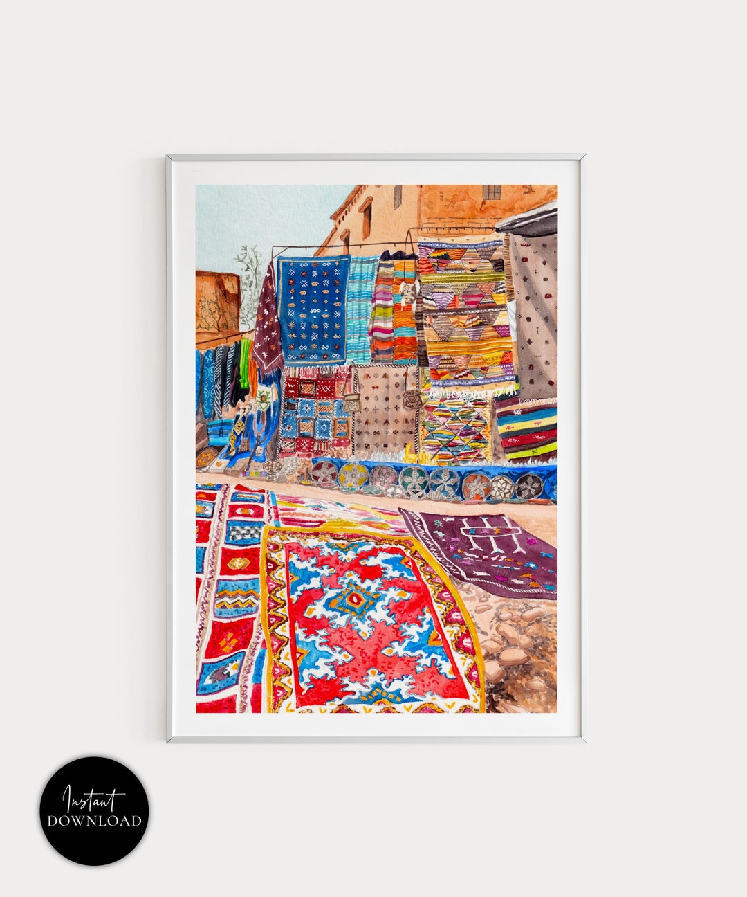 Marrakech Print, Morocco Wall Art, Medina Print, Marrakech Art Print ...