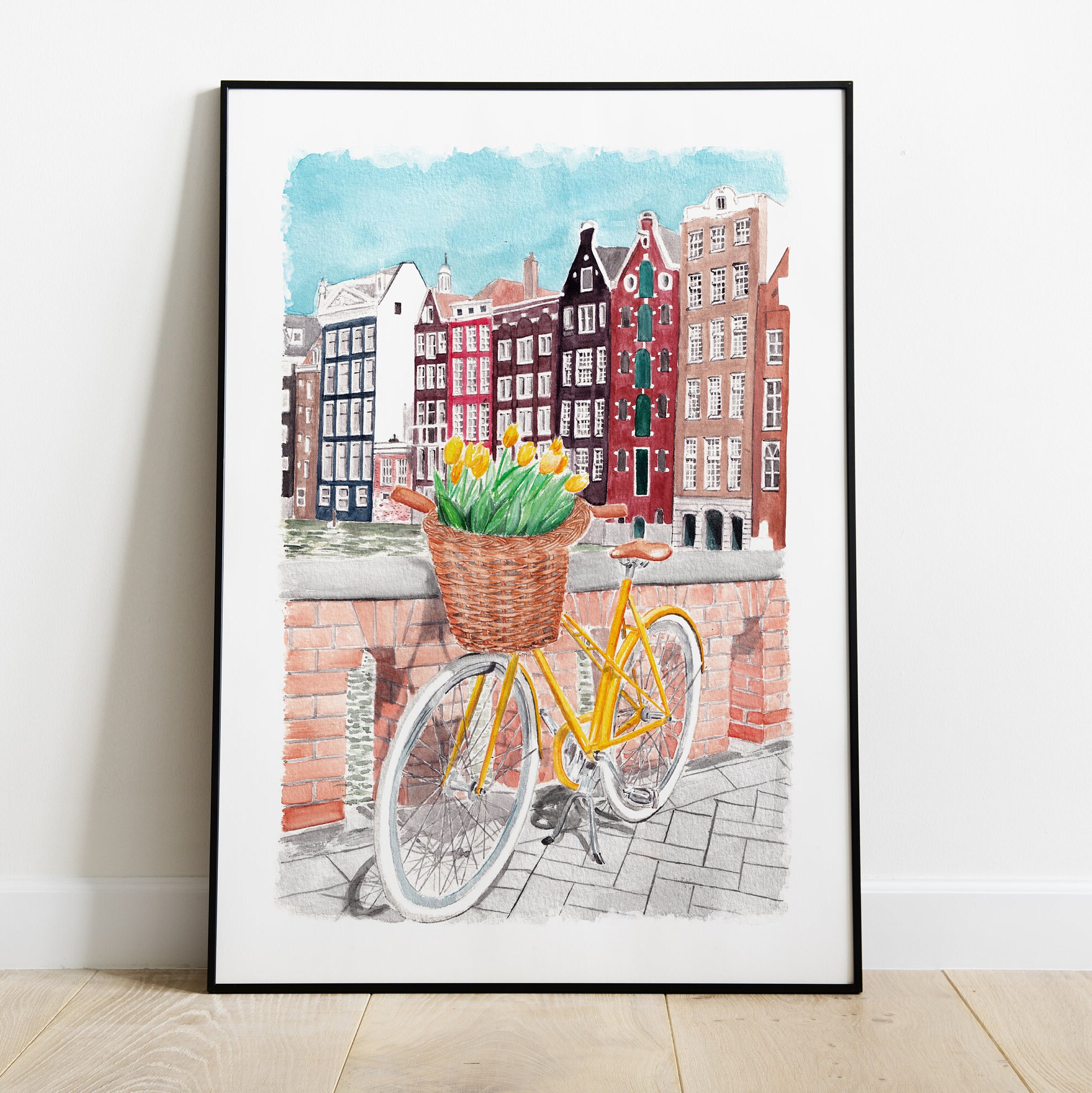 Amsterdam Art Print Netherlands Print Amsterdam Print - Etsy