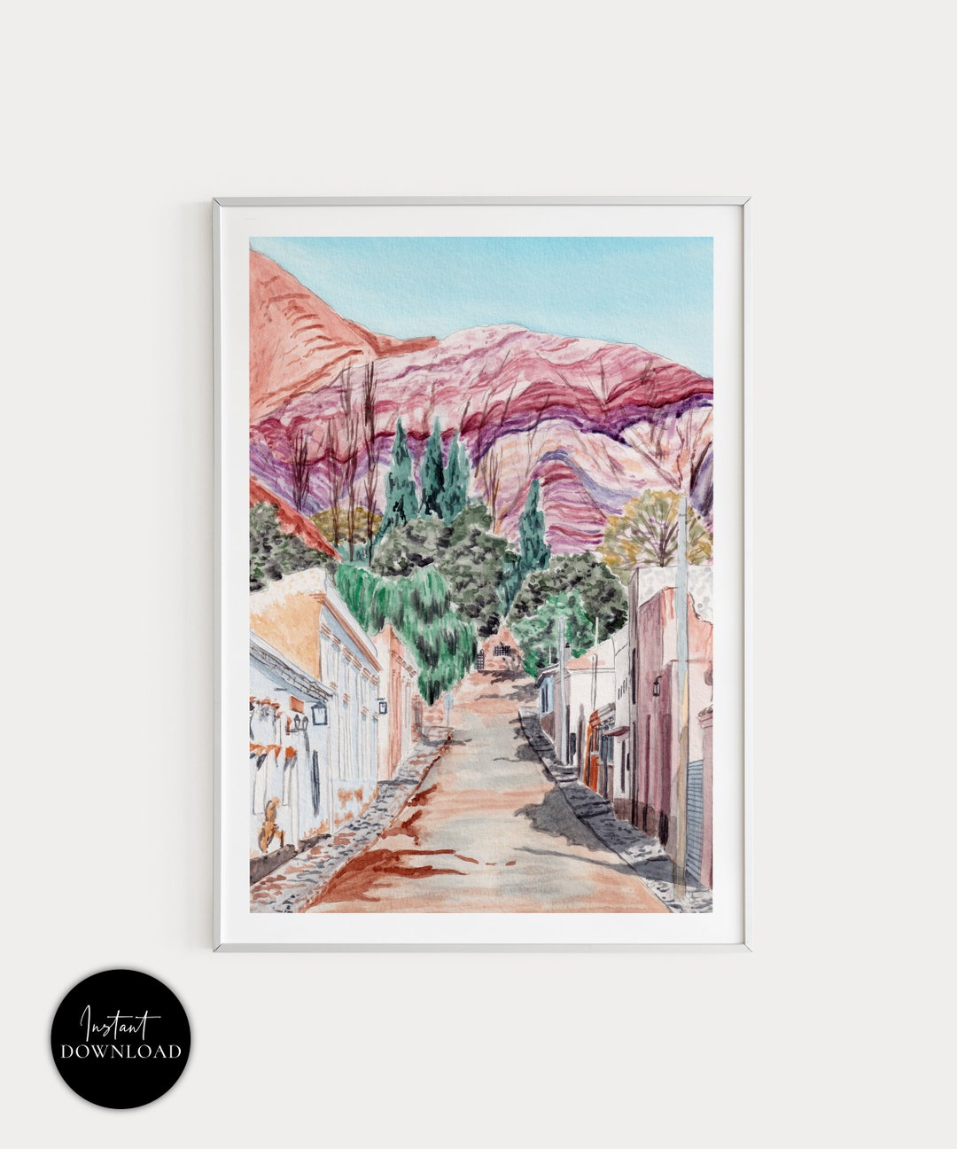 Jujuy Print, Argentina Wall Art, Purmamarca, Argentina Art Print ...