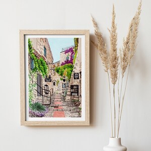 Eze Print, Cote D'azur Art, Watercolor Print, France Wall Art, Eze ...
