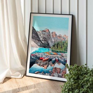 Banff National Park Watercolor Print, Canada Wall Art, Banff Print ...