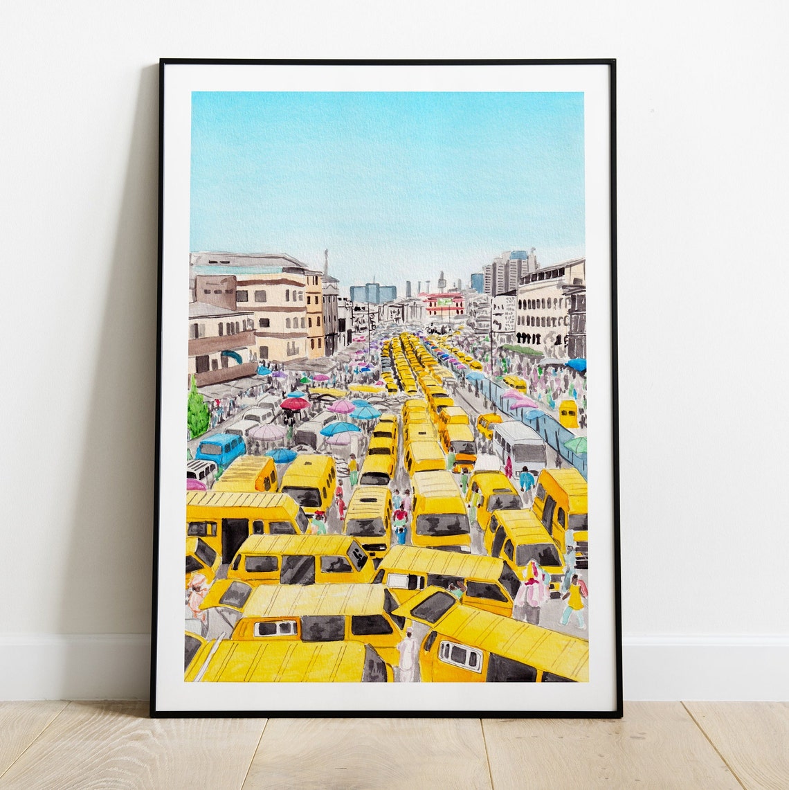 Lagos Print Nigeria Wall Art Lagos Cityscape Nigeria Print - Etsy