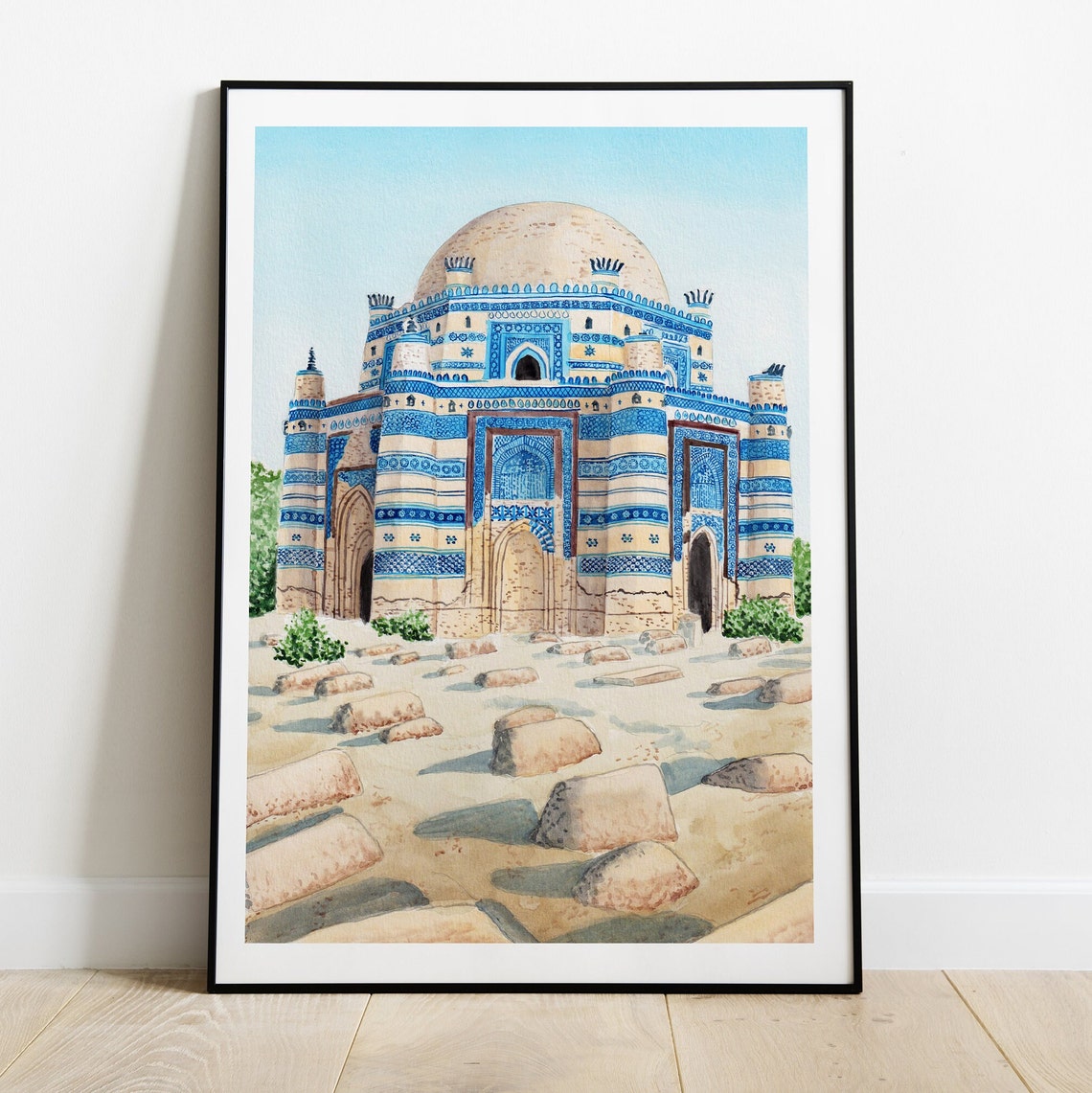 Bibi Jawindi Tomb Print Pakistan Wall Art Punjab Print - Etsy
