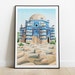 Bibi Jawindi Tomb Print, Pakistan Wall Art, Punjab Print, Pakistan Art ...