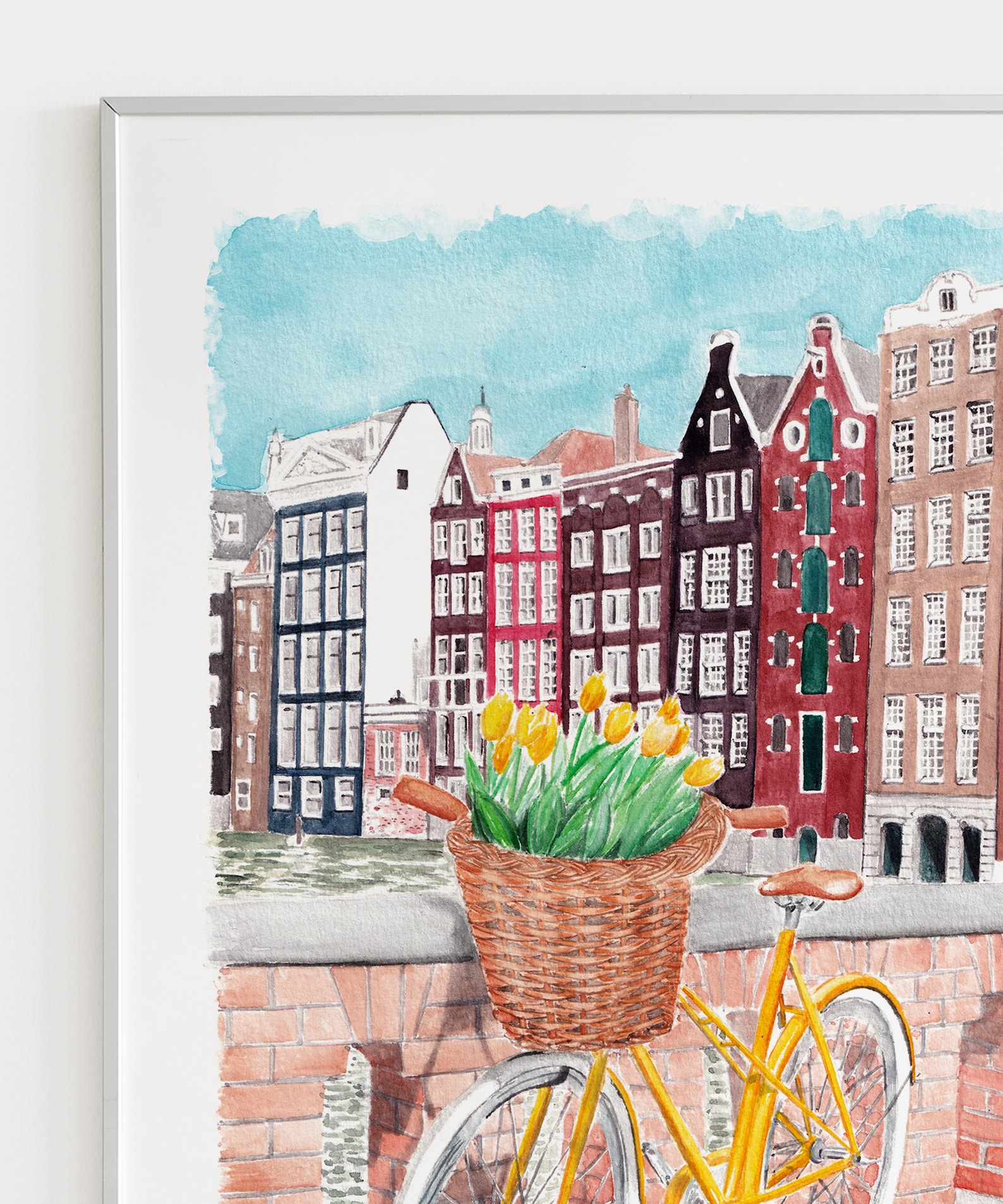 Amsterdam Art Print Netherlands Print Amsterdam Painting | Etsy