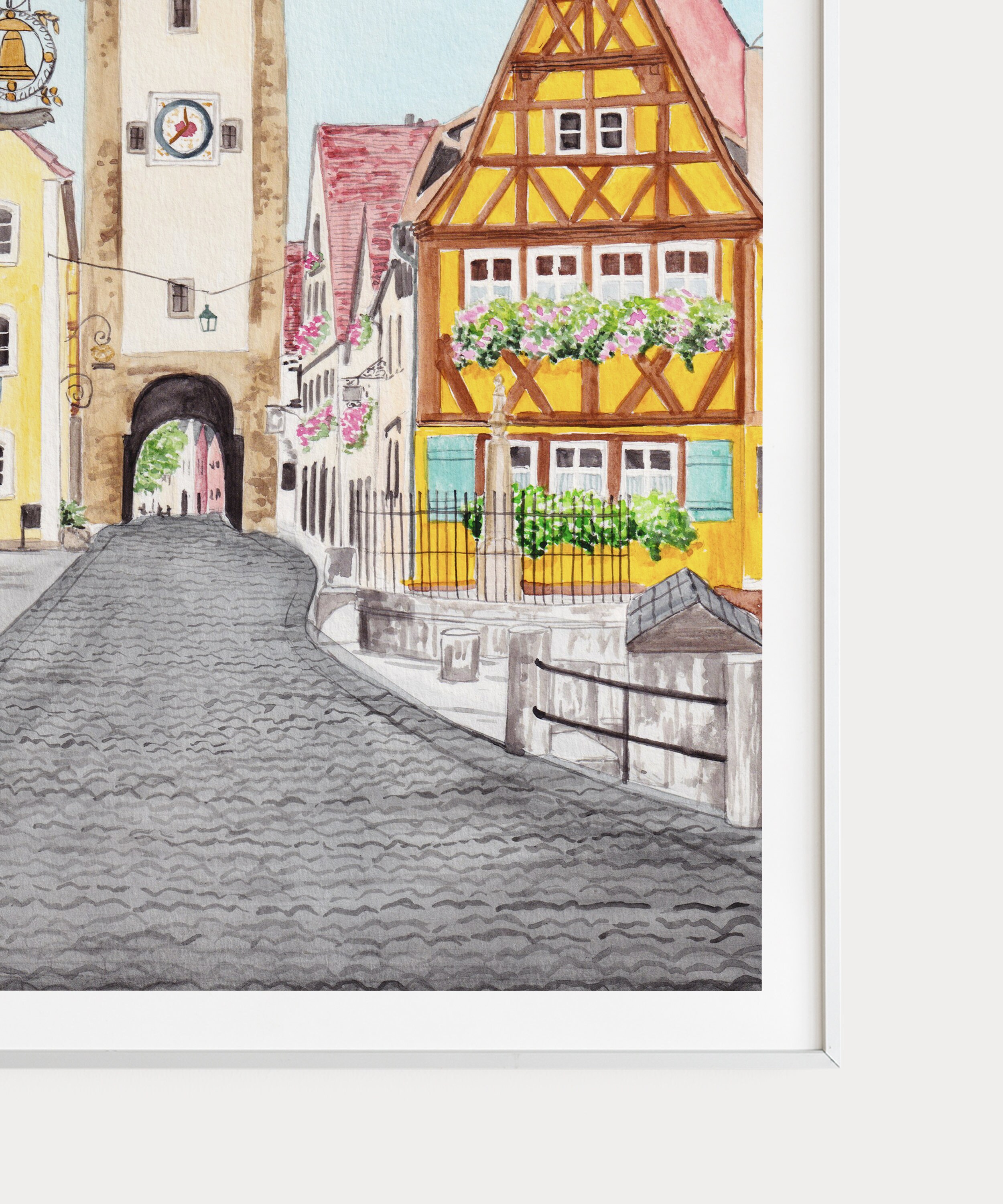 Rothenburg Ob Der Tauber Print, Germany Wall Art, Rothenburg Art Print ...