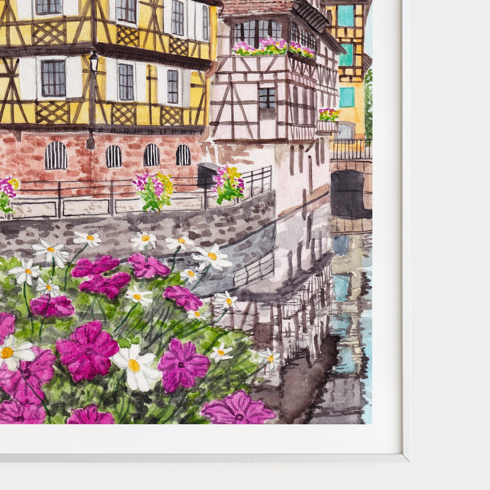 Strasbourg Print, France Wall Art, Watercolor Print, Strasbourg ...