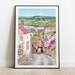 Yorkshire Print, English Countryside, England Wall Art, Watercolor ...