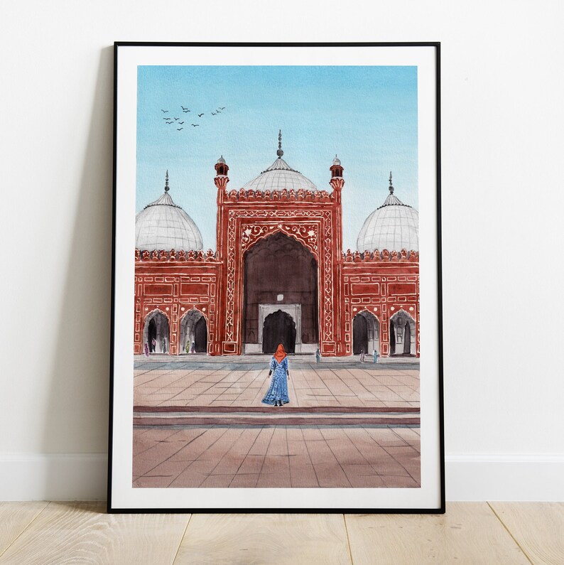 Badshahi Mosque Print Pakistan Wall Art Lahore Print - Etsy