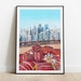 Doha Print, Qatar Wall Art, Middle East Print, Doha Cityscape, Qatar ...
