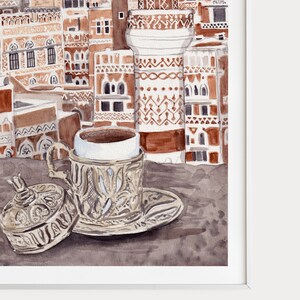Yemen Print, Sanaa Art Print, Yemen Wall Art, Watercolor Print, Yemen ...