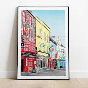 Galway Print, Ireland Wall Art, Galway Art Print, Ireland Art, Galway ...