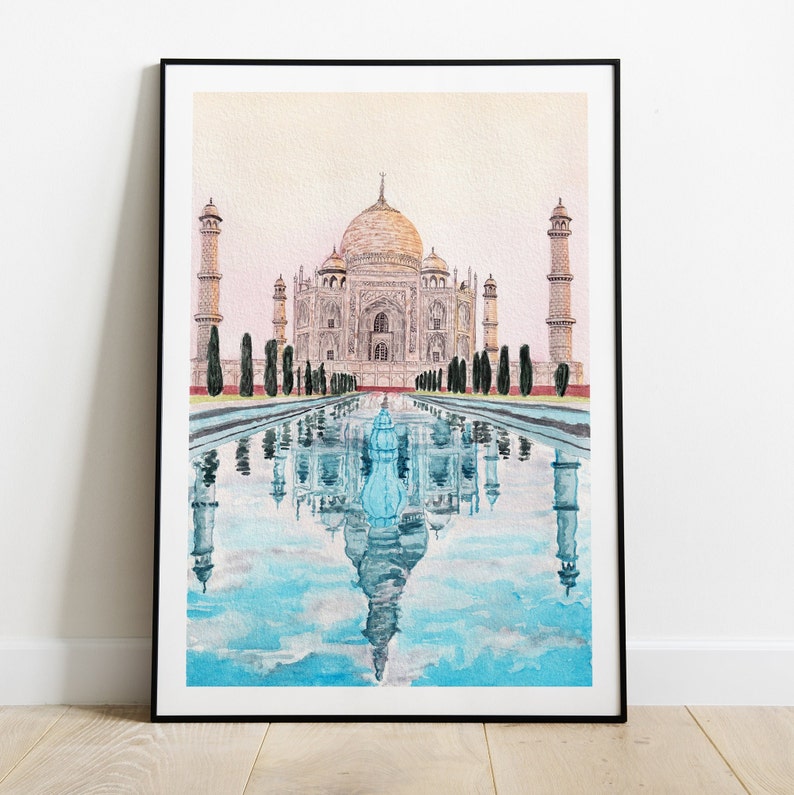 Taj Mahal India Taj Mahal Print India Wall Art India Art - Etsy