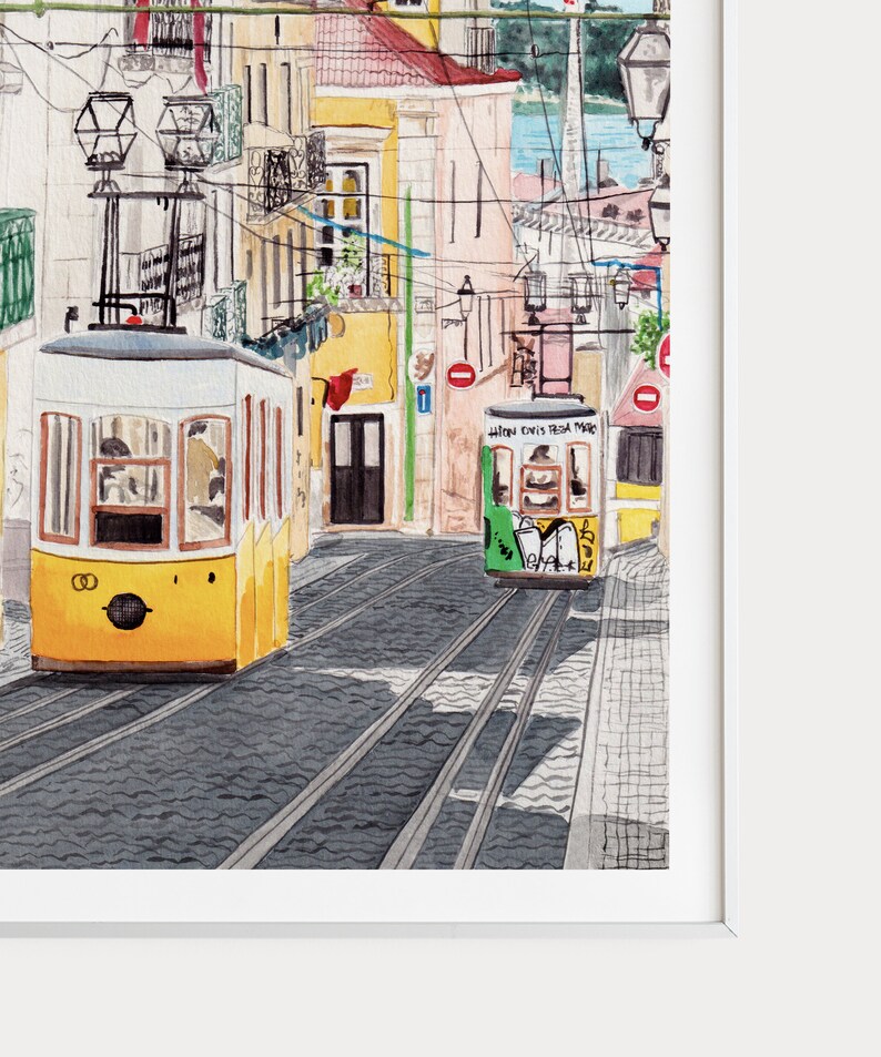 Lisbon Print Lisbon Wall Art Portugal Art Print Lisbon - Etsy