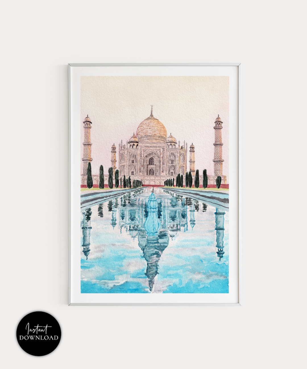 Taj Mahal India, Taj Mahal Print, India Wall Art, India Art Print ...