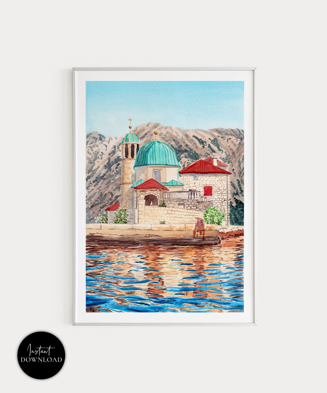 Kotor Print, Montenegro Wall Art, Persat Art Print, Europe Print ...
