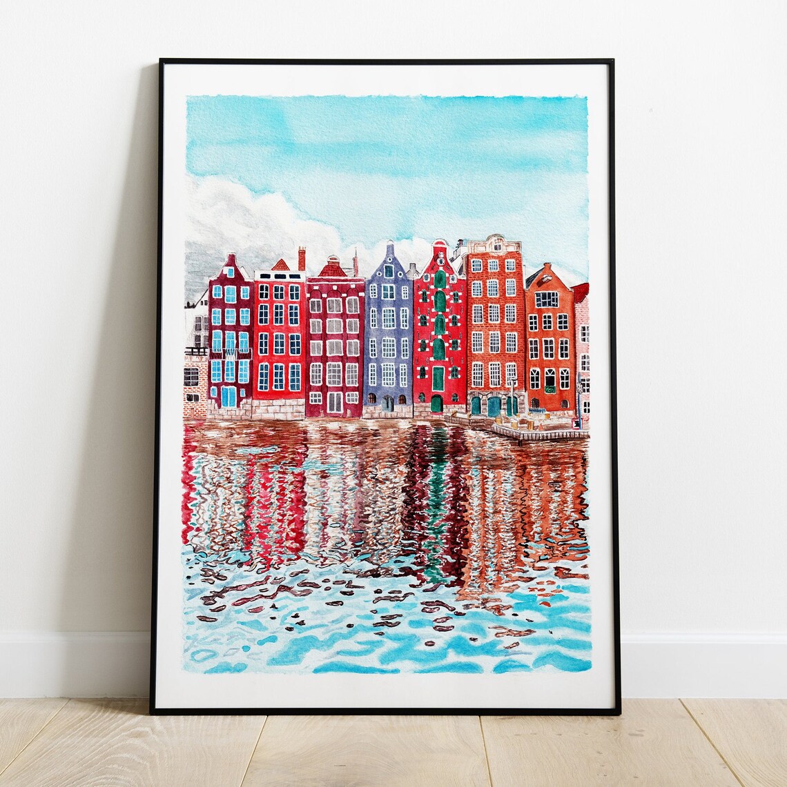 Amsterdam Print Netherlands Print Amsterdam Painting - Etsy