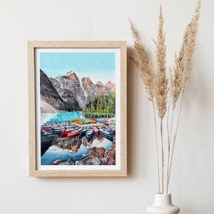 Banff National Park Watercolor Print, Canada Wall Art, Banff Print ...