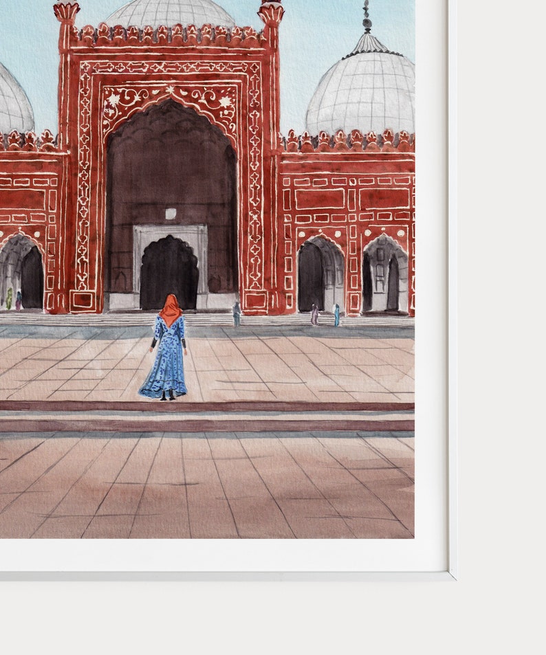 Badshahi Mosque Print Pakistan Wall Art Lahore Print - Etsy