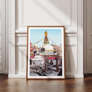 Kathmandu Print, Nepal Wall Art, Watercolor Print, Kathmandu Painting, Nepal Print, Nepal Art ...