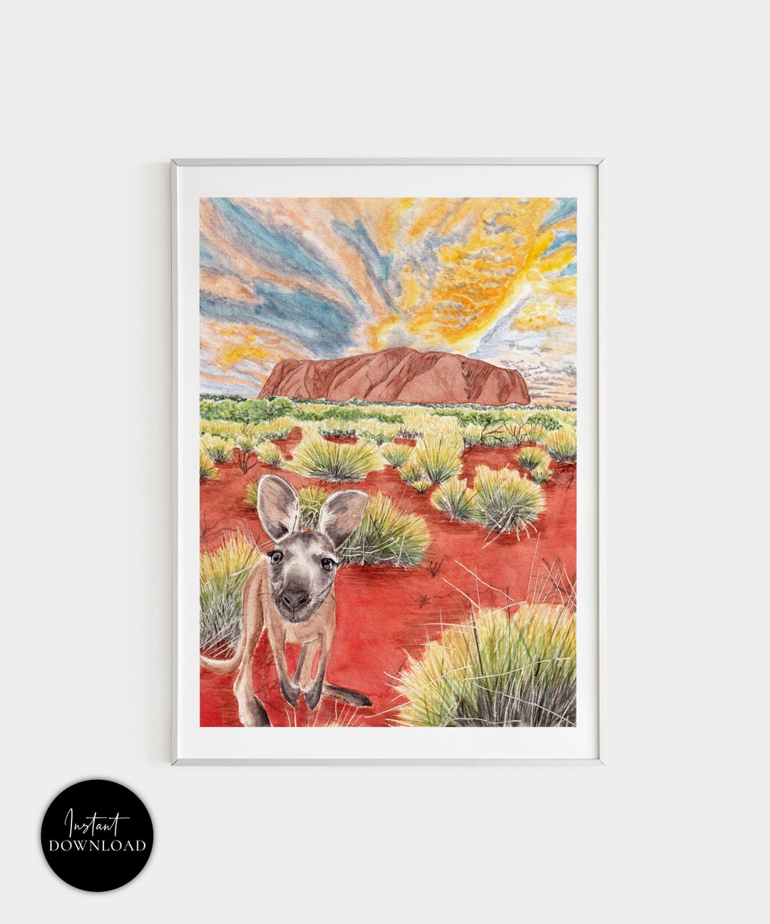 Uluru Ayers Rock Print, Australia Wall Art, Uluru Australia Landscape ...