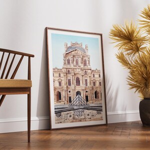 Louvre Print, Paris Wall Art, Louvre Museum, Paris Cityscape, Paris Art ...
