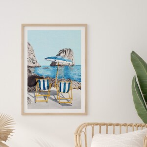 Capri Print, La Fontelina Art, Italy Wall Art, Capri Landscape ...