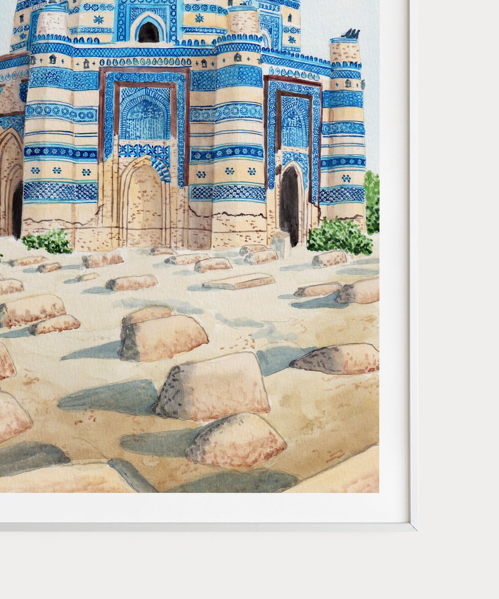 Bibi Jawindi Tomb Print Pakistan Wall Art Punjab Print - Etsy