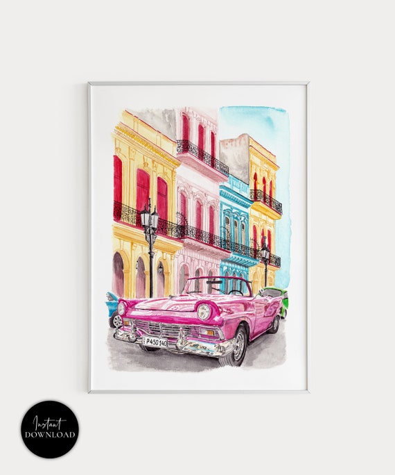 Havana Cuba Cuba Art Print Cuba Wall Art Havana Art Print | Etsy
