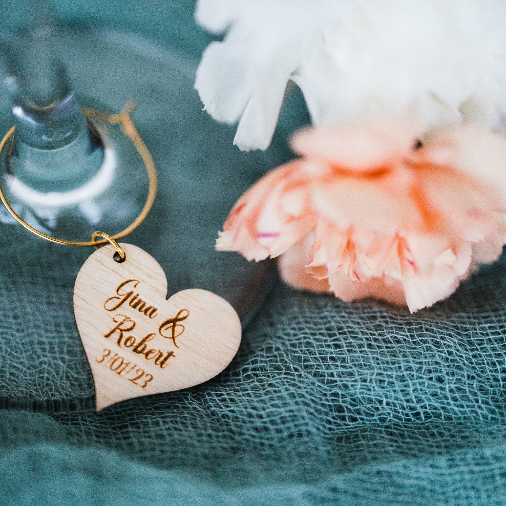 Personalized Wine Charms, Glass Marker for Weddings and Special Events ...