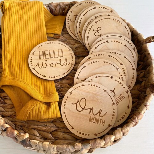 Baby Milestone Cards Newborn Photo Prop Gift for New Mom - Etsy