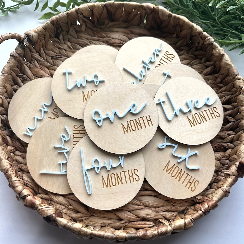 Twin Milestone Props - Etsy