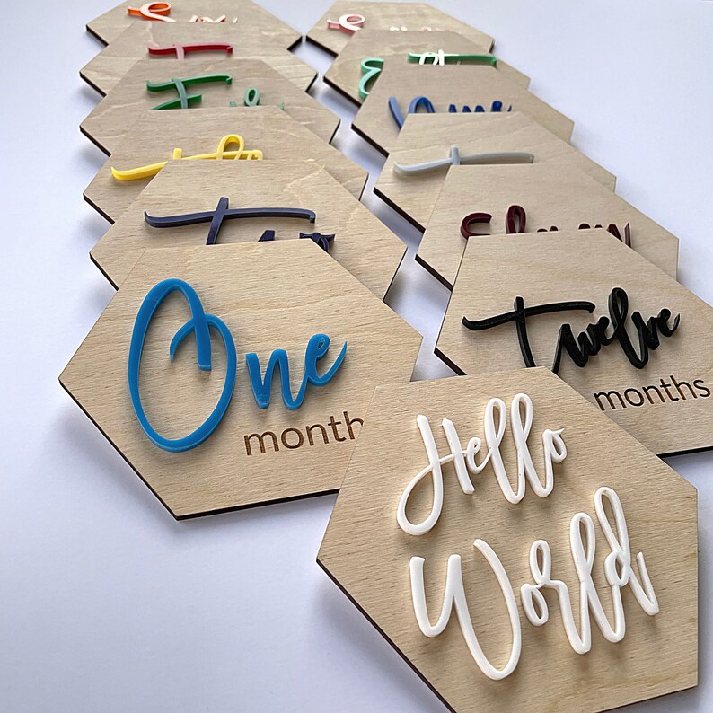 Baby Monthly Milestone Milestone Cards Gender Neutral Baby | Etsy