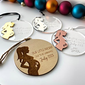 Expecting Ornament, Pregnancy Announcement Ornament, Gift for Expecting ...