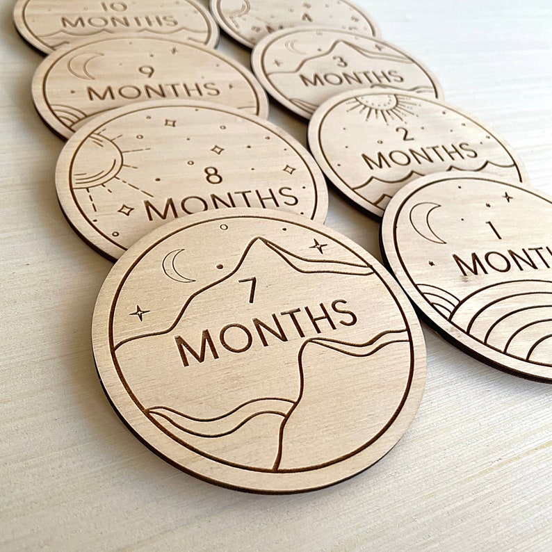 Baby Milestone Cards Newborn Photo Prop Gift for New Mom - Etsy