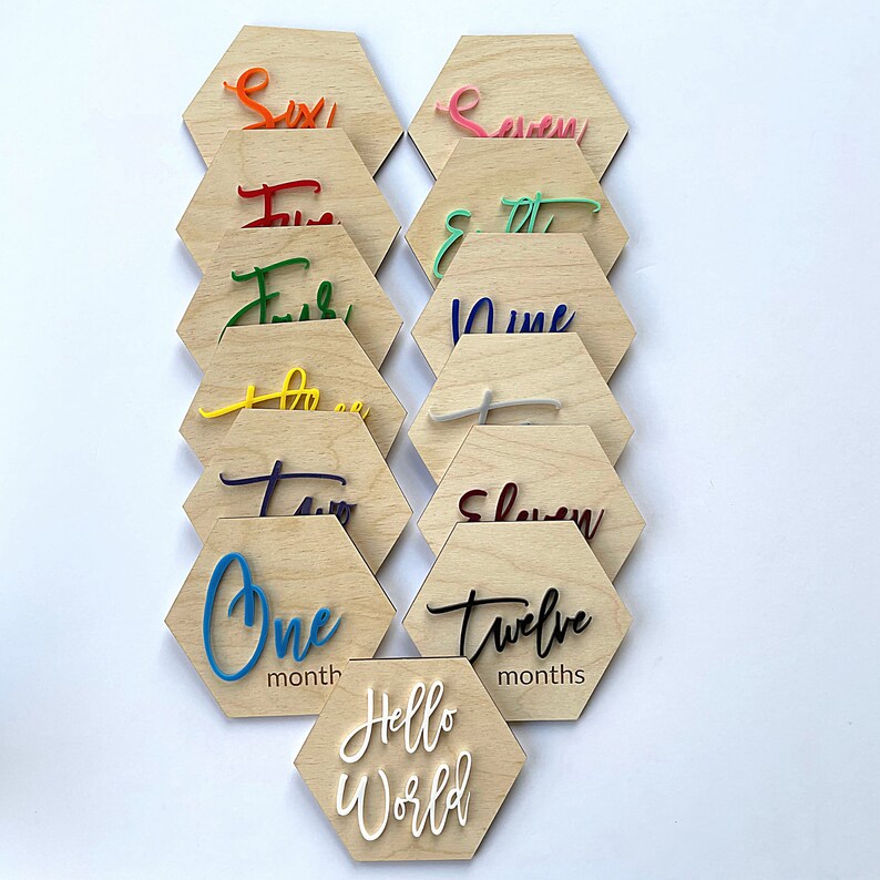 Baby Monthly Milestone Milestone Cards Gender Neutral Baby | Etsy