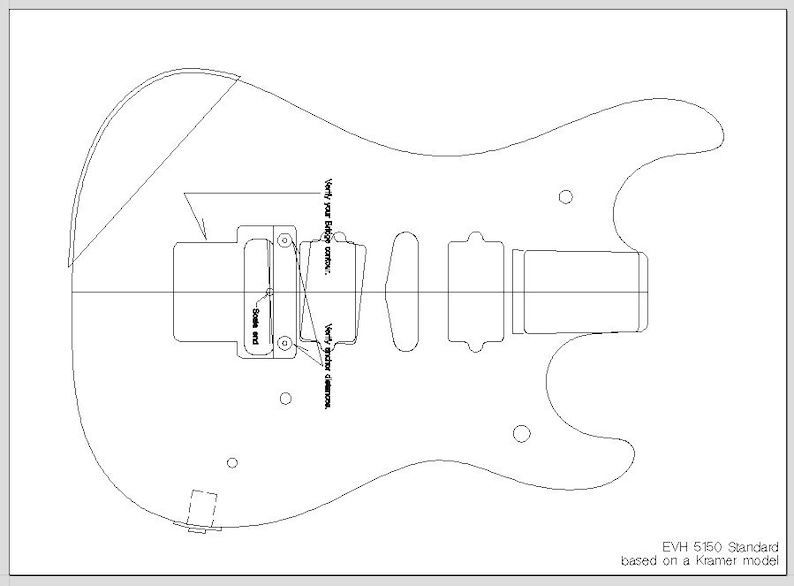 Eddie Van Halen 5150 in DXF Organized for CNC Cam - Etsy