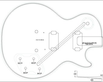 Les Paul Guitar Cnc File - Etsy