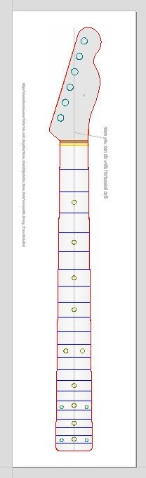 Telecaster 60' in DXF Organized for CNC Cam - Etsy UK