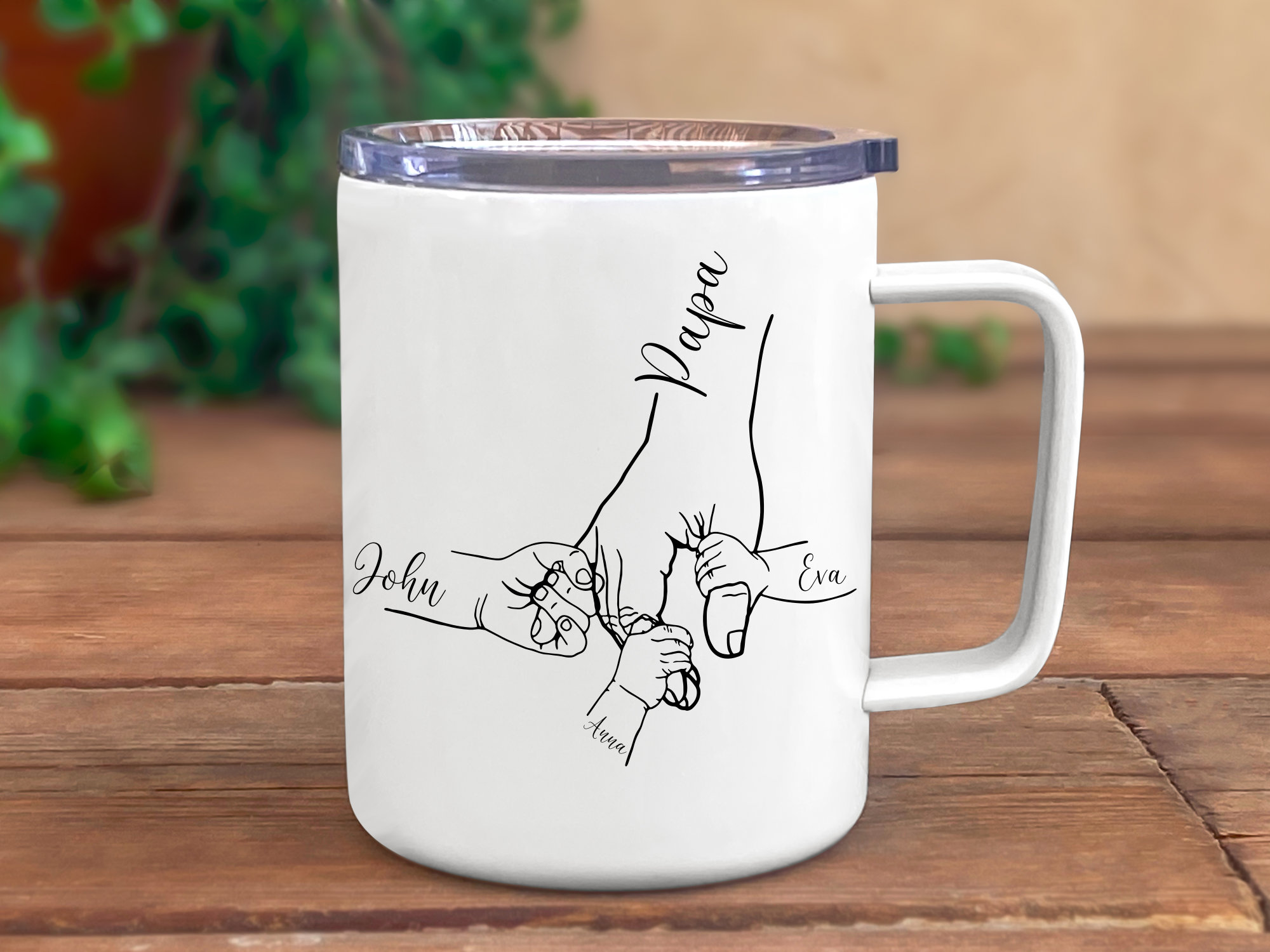 Custom Papa Fist Bump Mug 12oz Personalized Dad Fist Bump Mug - Etsy