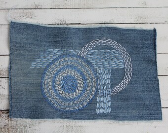 Denim Sashiko Patch - Etsy