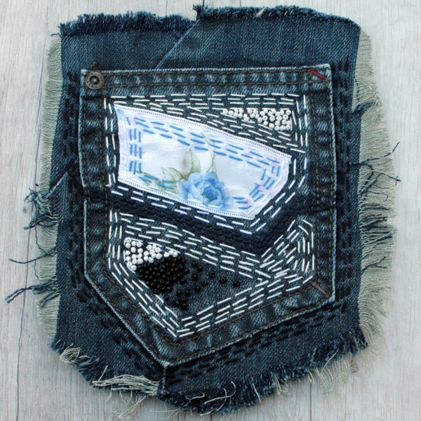 Sashiko Patch - Etsy