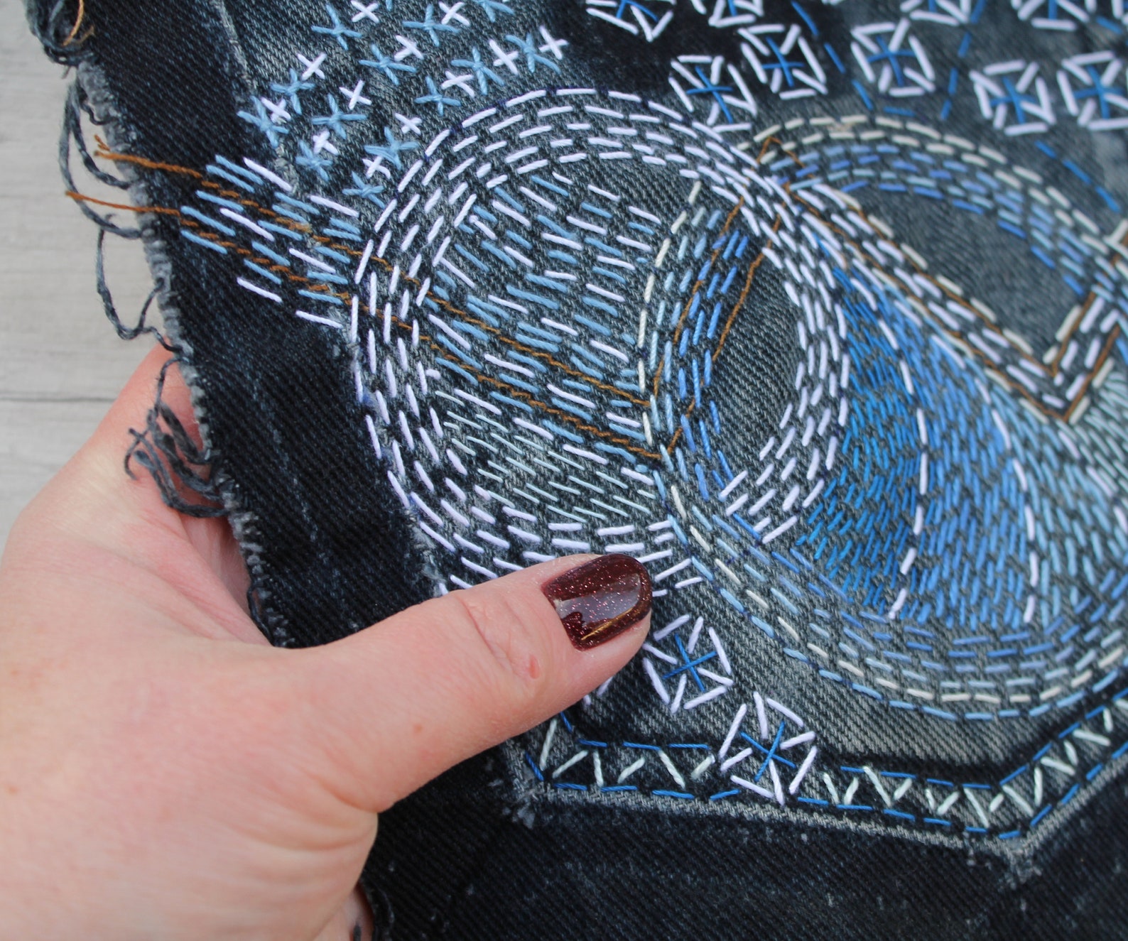 Upcycled Denim Patches Denim Boro Patch Visible Mending - Etsy