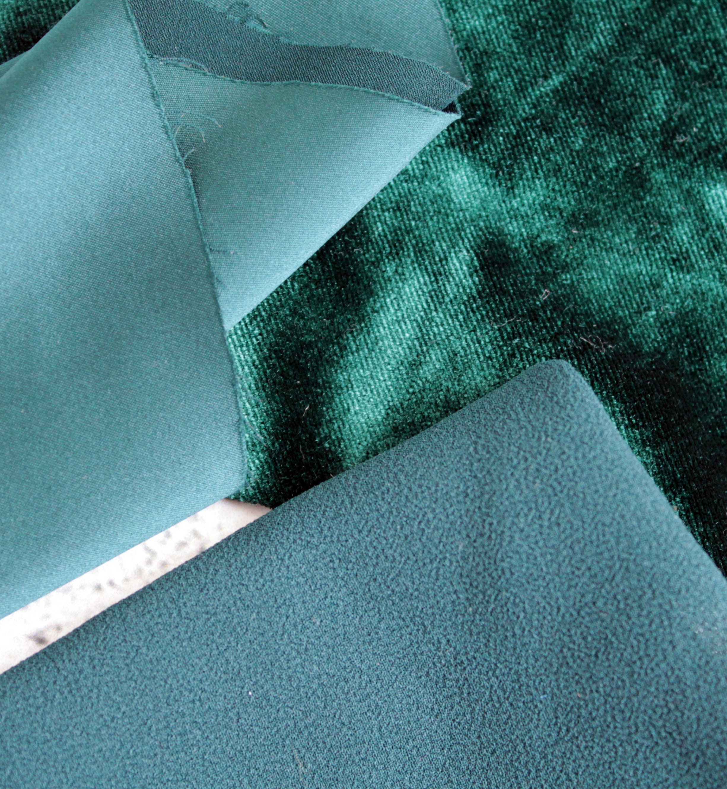 Emerald Green Slow Stitch Kit Vintage Fabric Scrap Bag Craft Gifts for ...