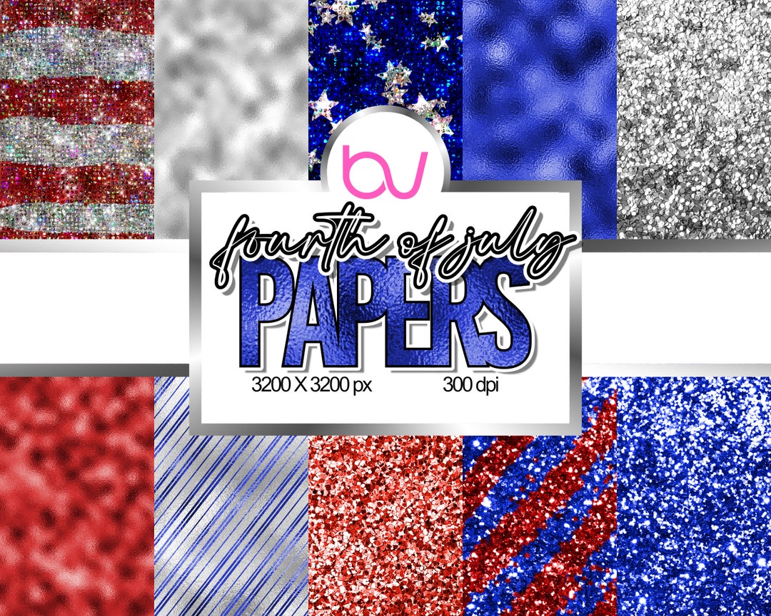 Fourth of July Digital Papers, Fourth of July Textures, Fourth of July ...